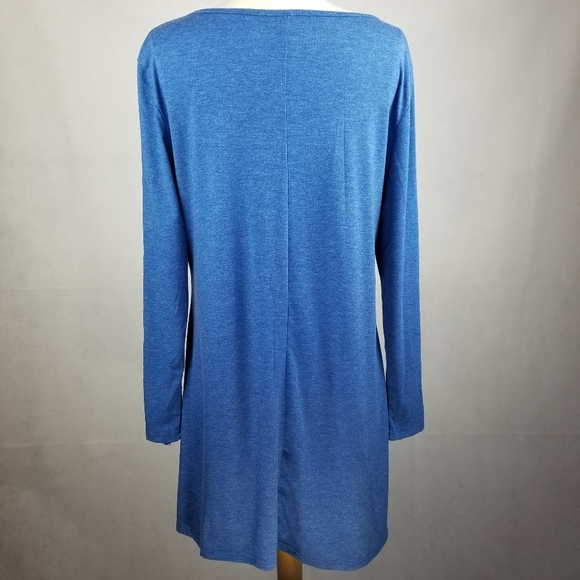 Tops | Blue High Low Tunic Medium | Poshmark